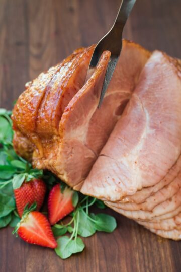 Strawberry-Chipotle Glazed Ham - Striped Spatula