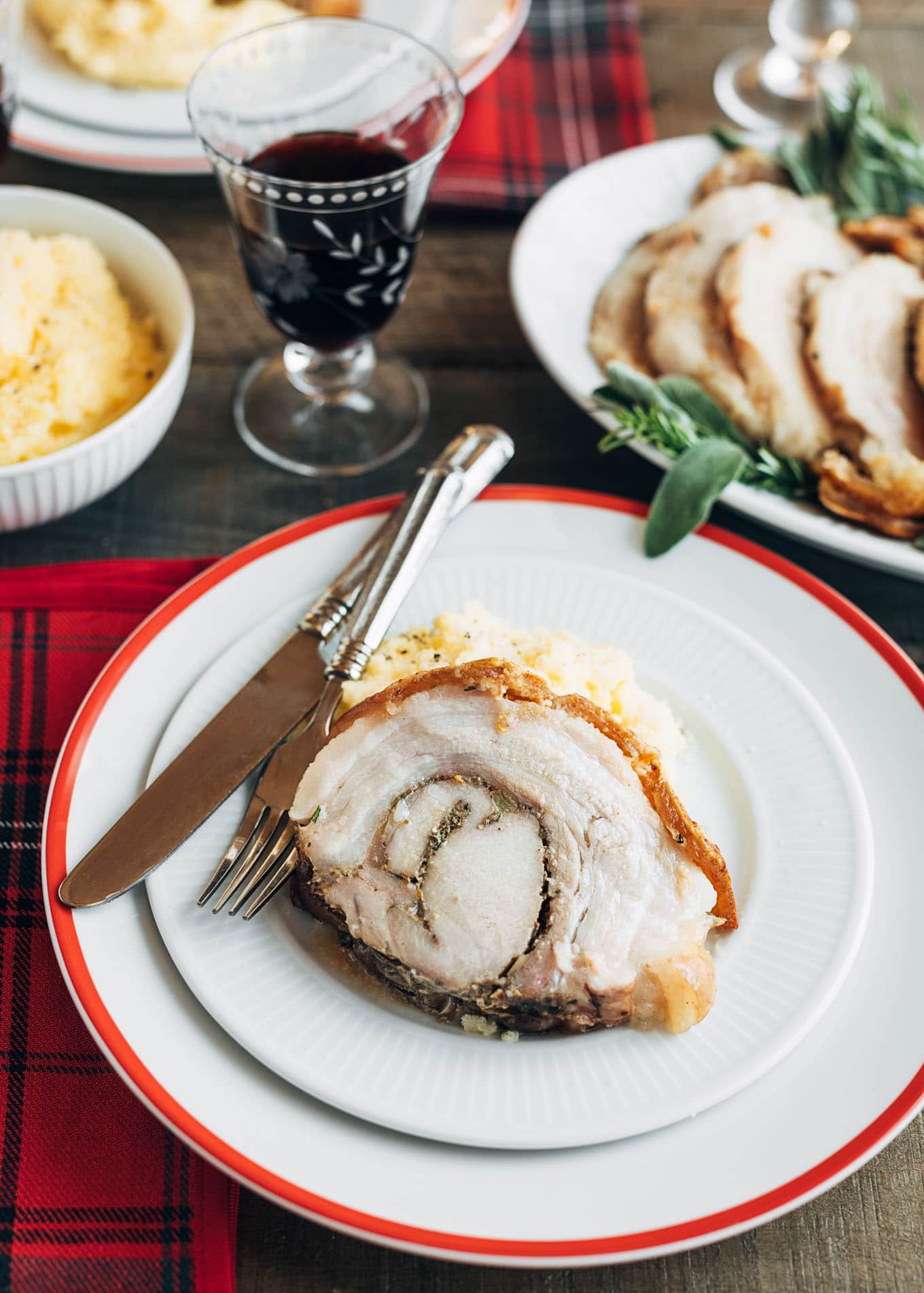 Porchetta Recipe: Italian Pork Roast with Crackling - Striped Spatula