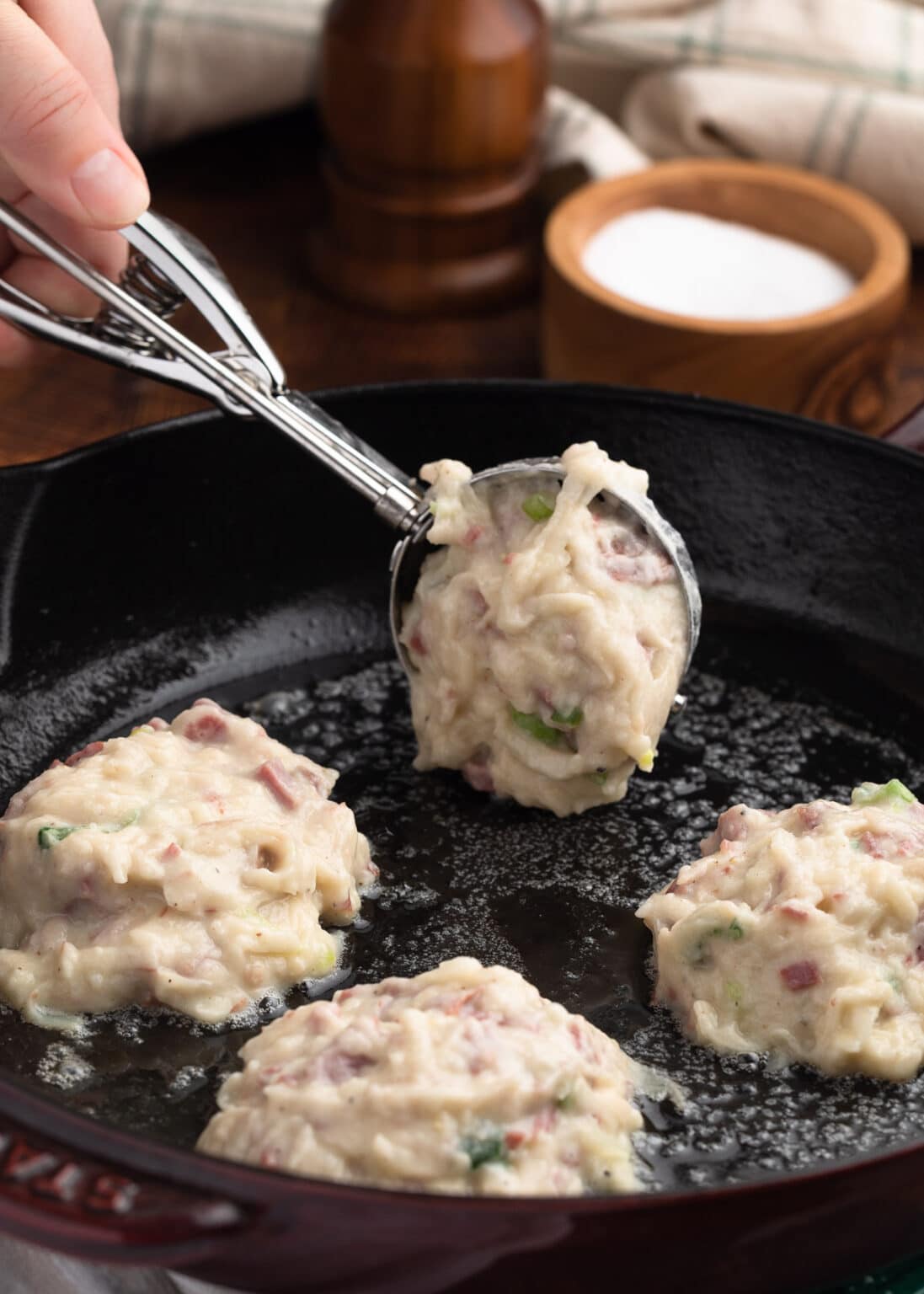 Corned Beef and Potato Cakes - Striped Spatula