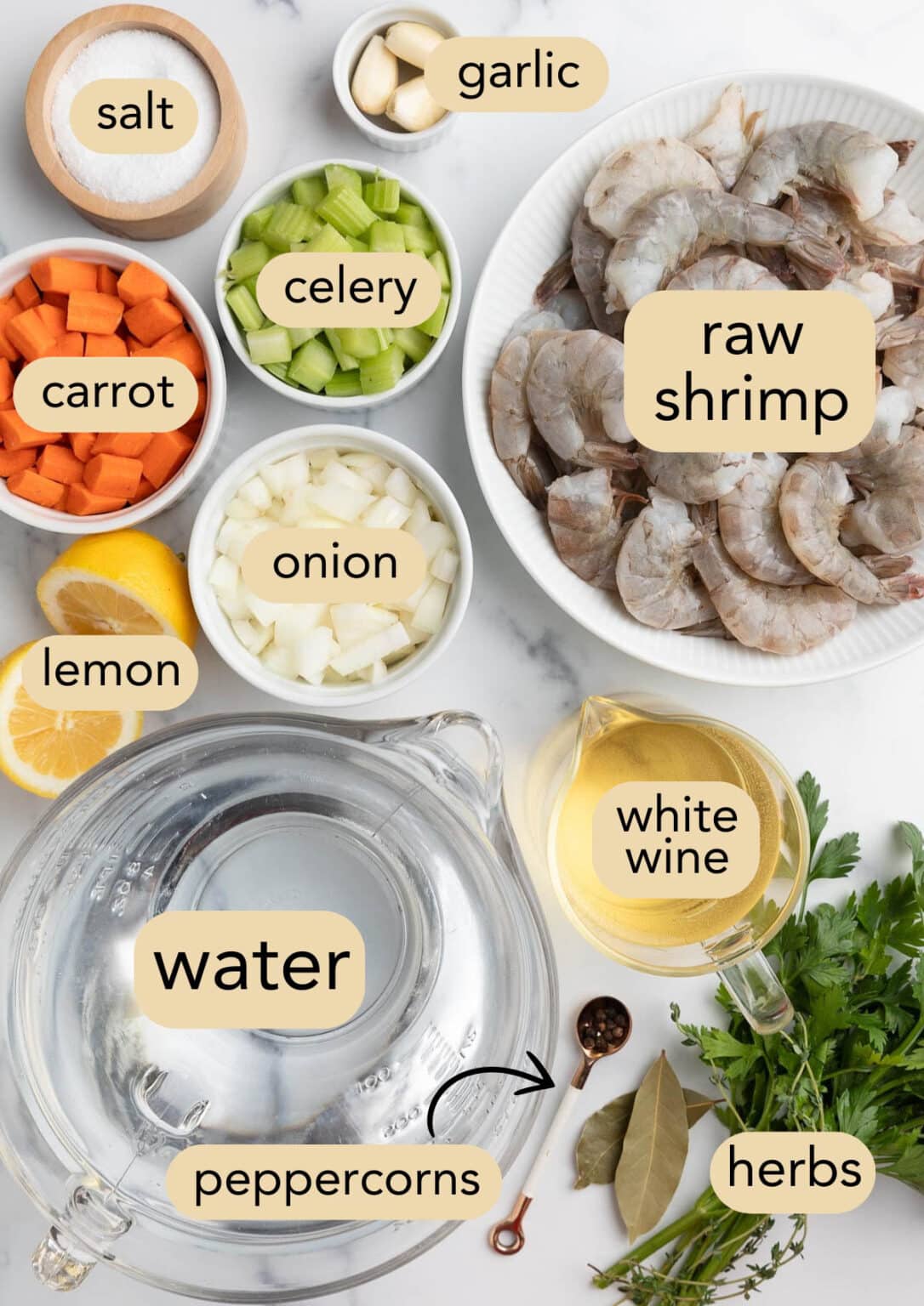 Poached Shrimp - Striped Spatula