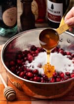 Cranberry Sauce with Port Wine - Striped Spatula