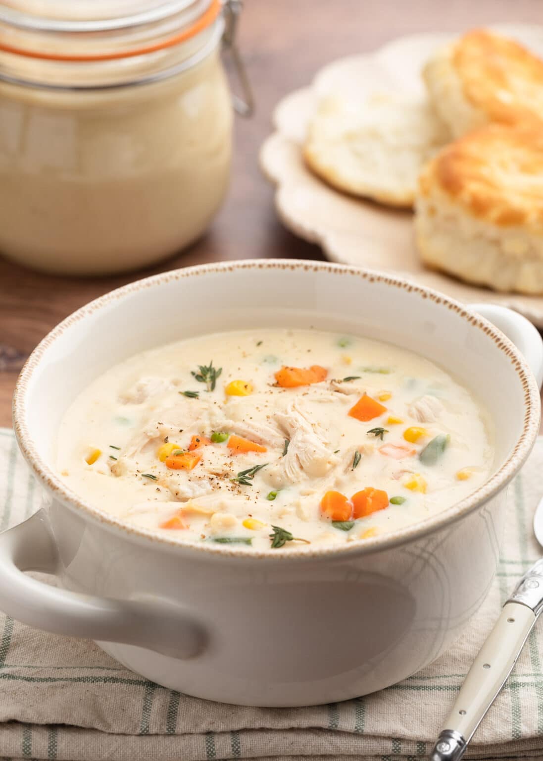Homemade Condensed Cream of Chicken Soup - Striped Spatula