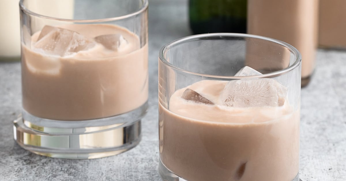 Homemade Irish Cream - Striped Spatula