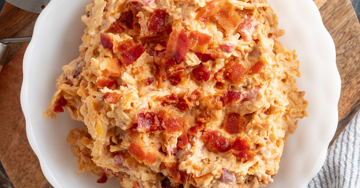 Smoky Bacon Pimento Cheese - Striped Spatula